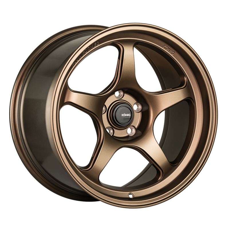 Konig Hyperspec 17x9 5x100 ET40 Matte Bronze Wheel (Knurled Bead ...